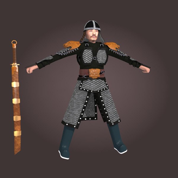 modelo 3d soldado blindado antiguo asiático - TurboSquid 1661495