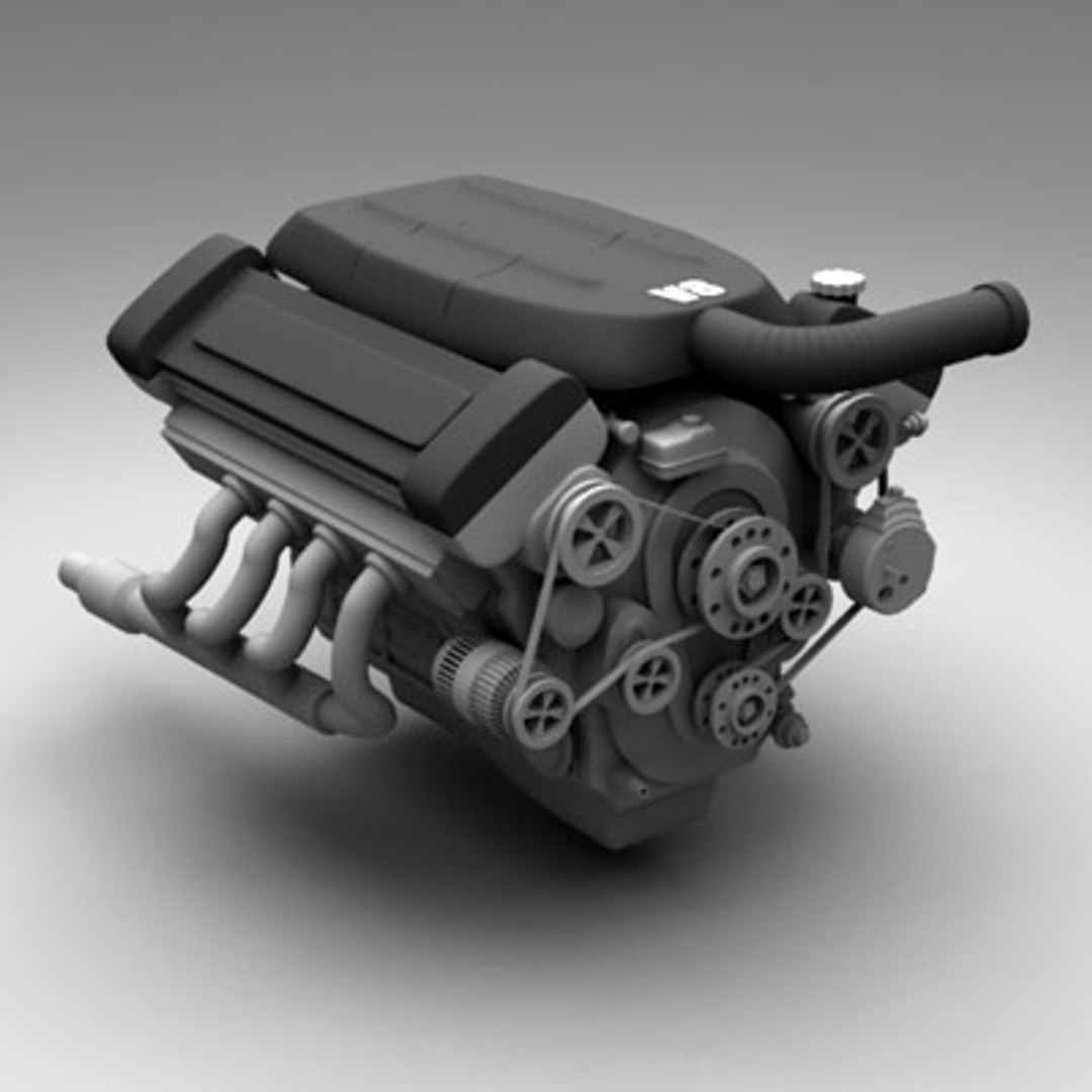 3d Engine V8 Generic Model
