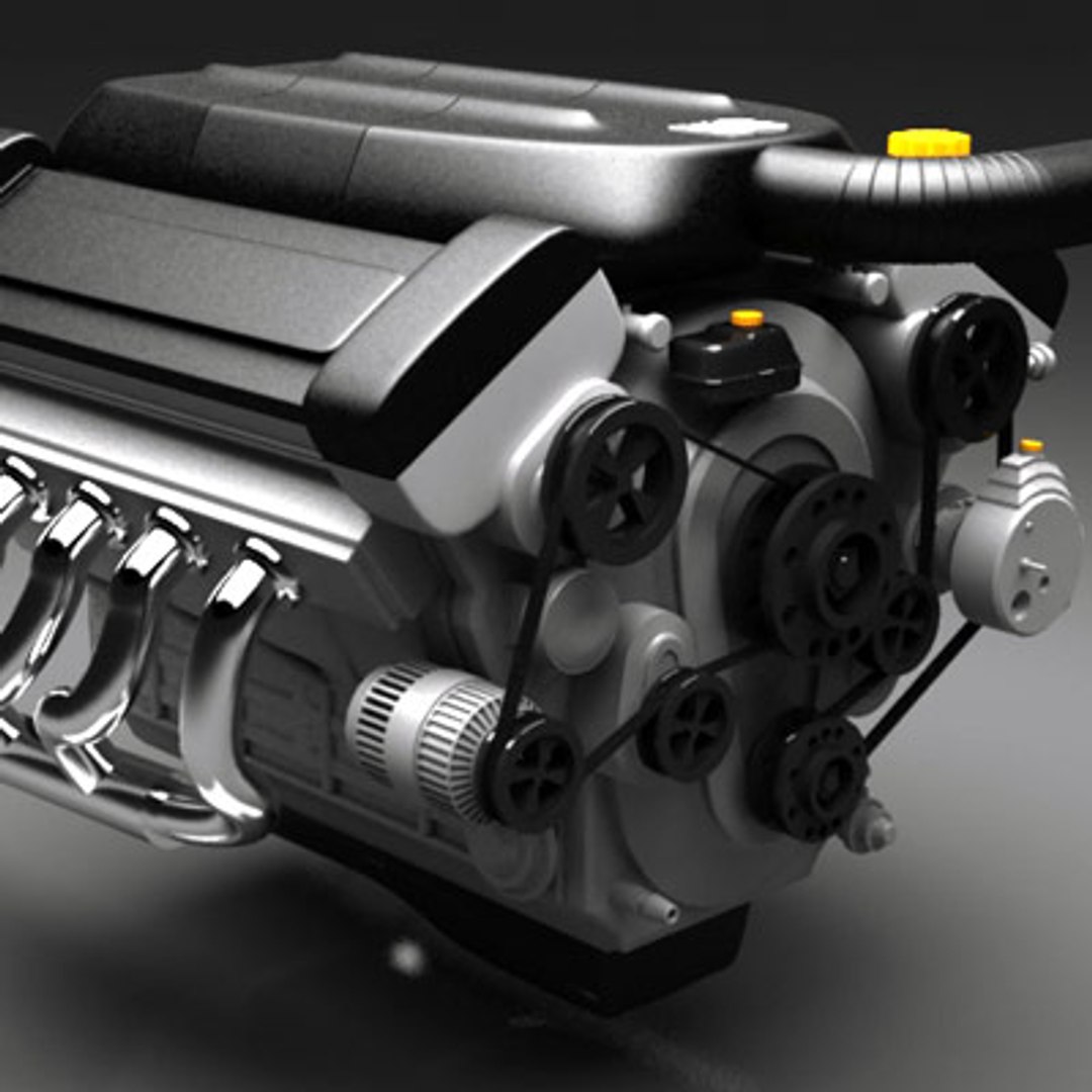 3d Engine V8 Generic Model
