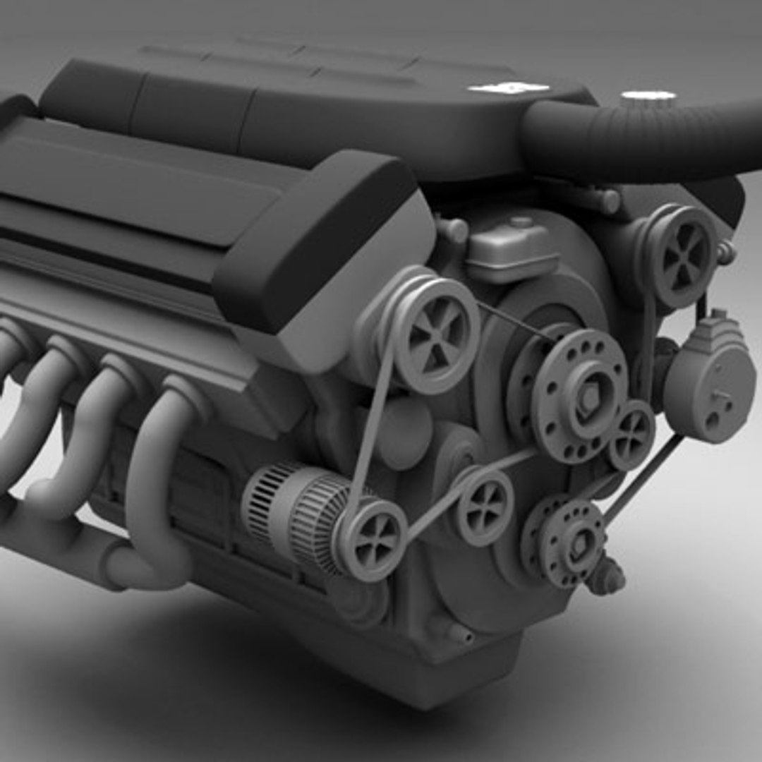 3d Engine V8 Generic Model