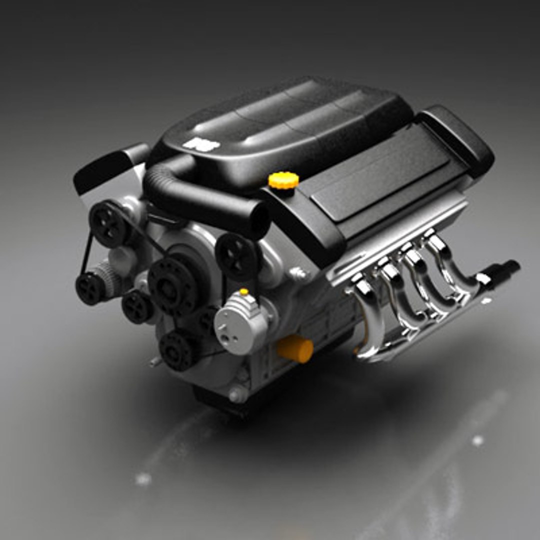 3d Engine V8 Generic Model
