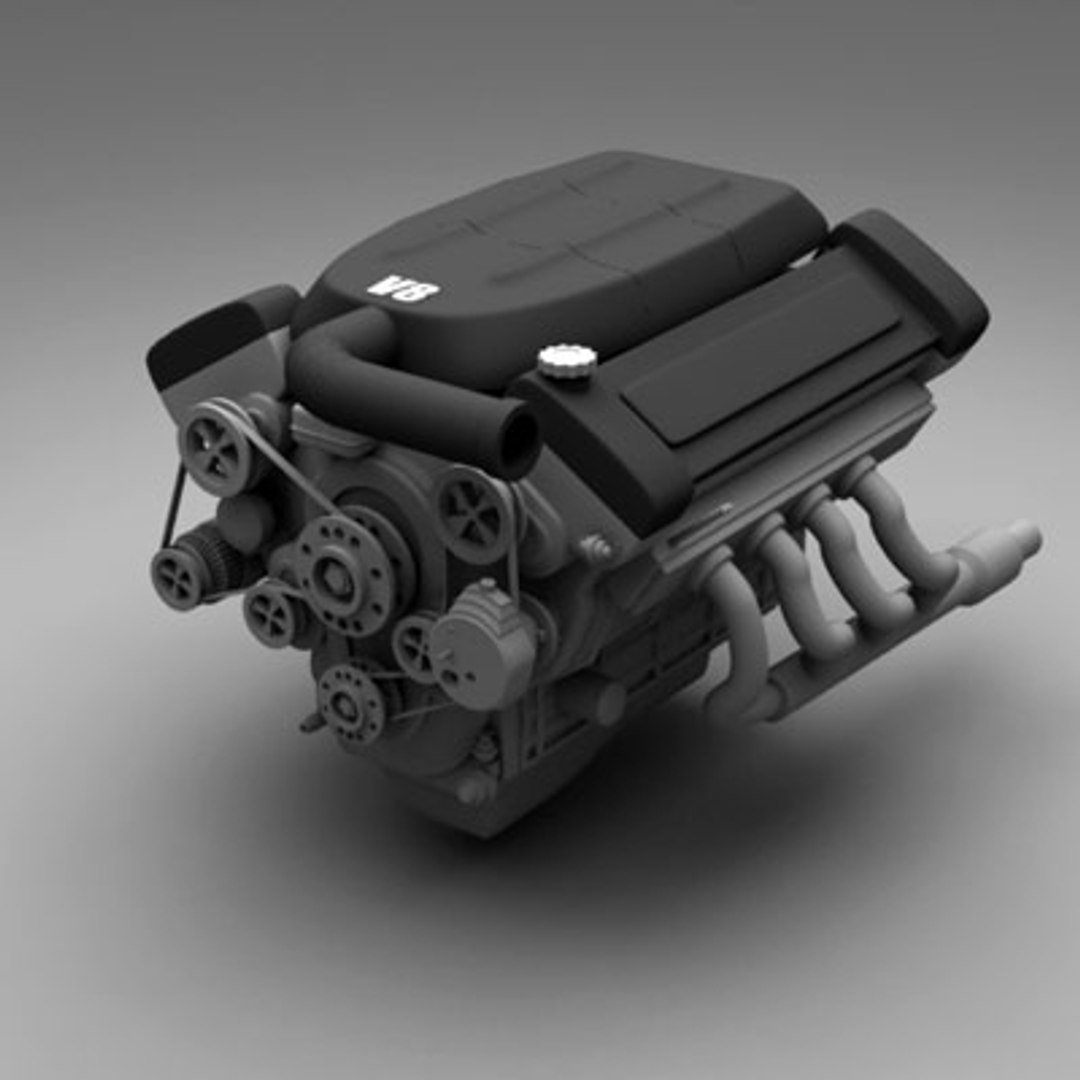 3d Engine V8 Generic Model