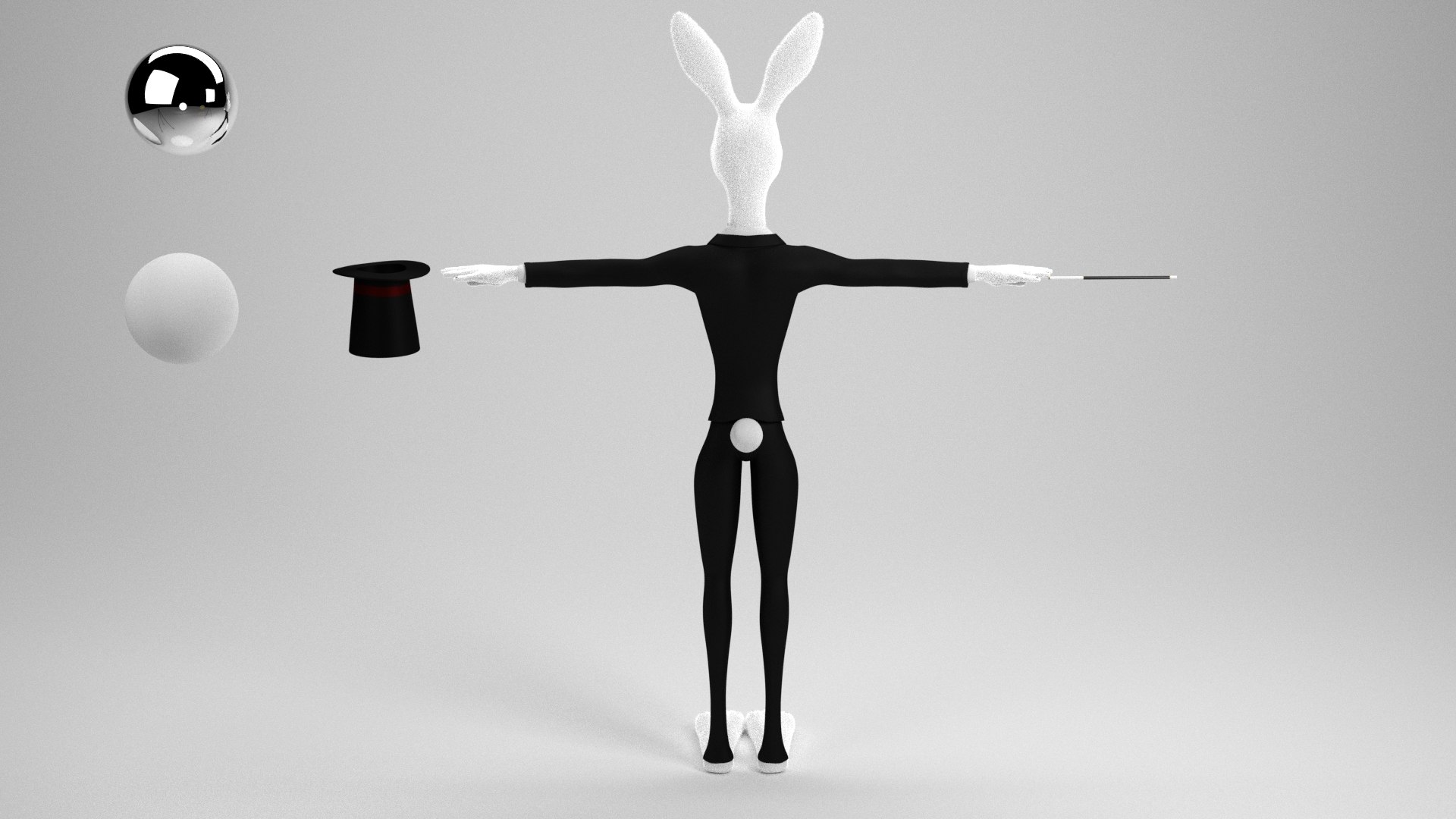 Rabbit Magician Model - TurboSquid 1485578