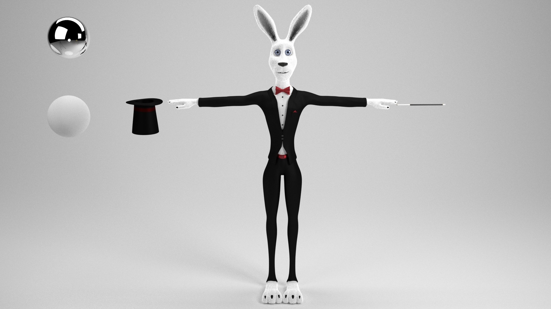 Rabbit Magician Model - TurboSquid 1485578