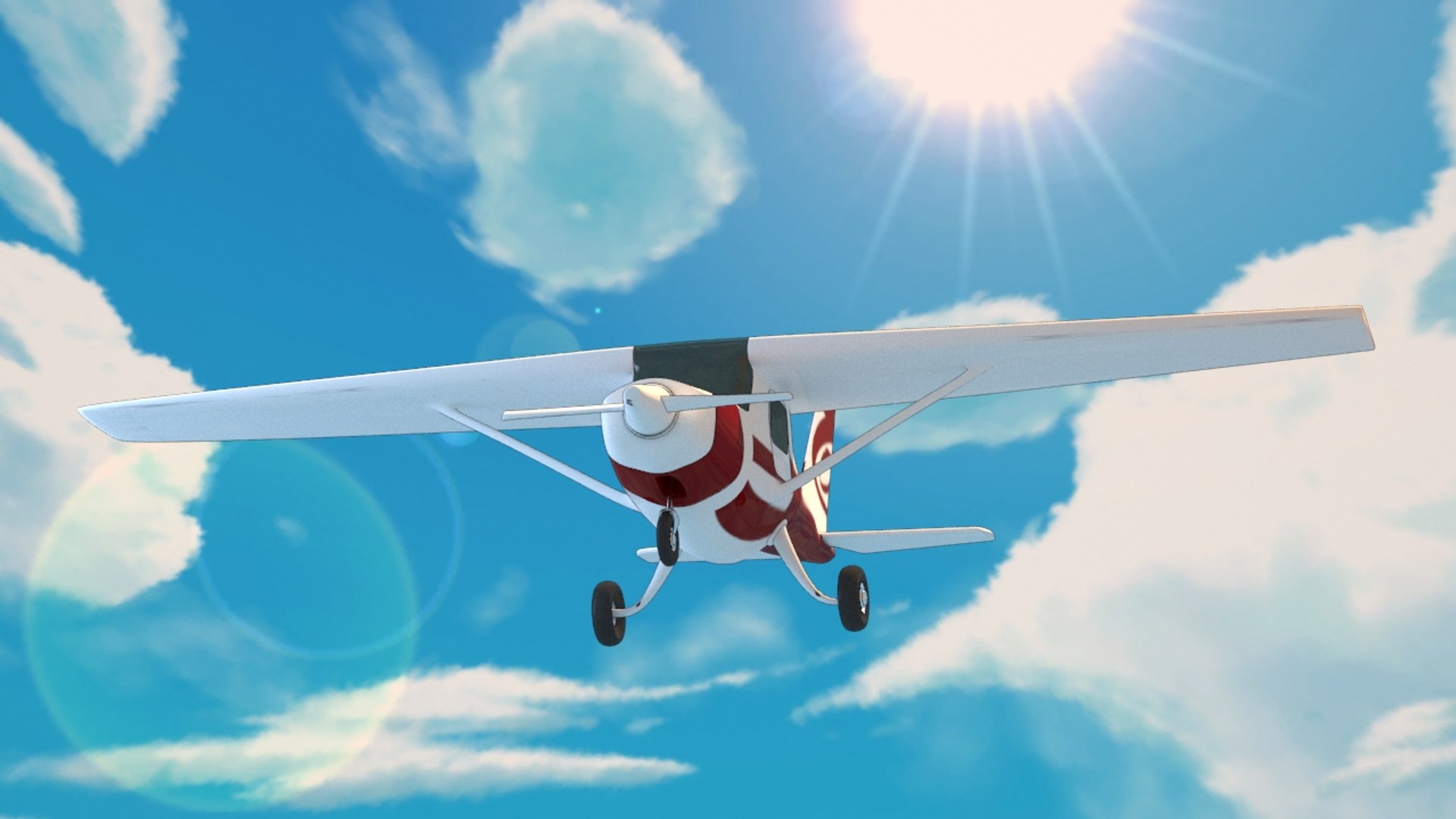 Free Plane Cartoon 3D Model - TurboSquid 1347014