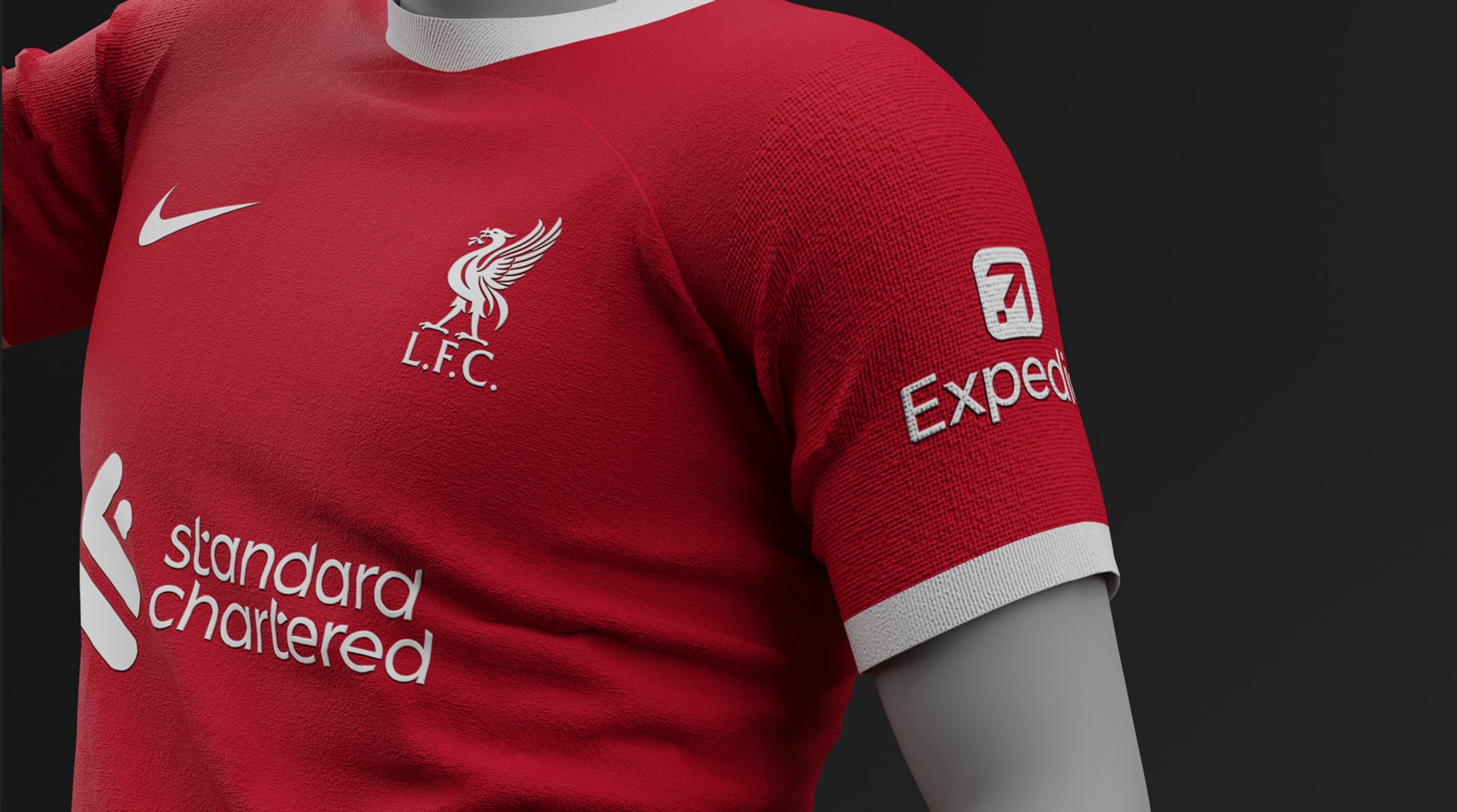 3D Model Liverpool 2024 Home Jersey - TurboSquid 2265979