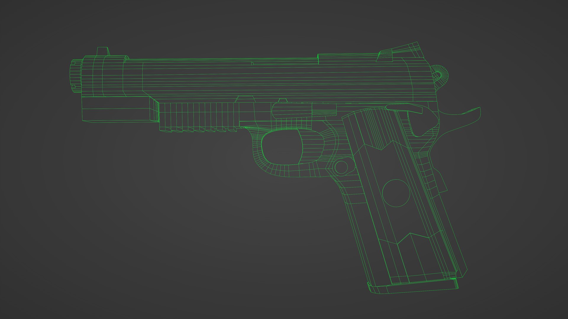 3D Model MC 1911 Pistol Low-poly - TurboSquid 1929857