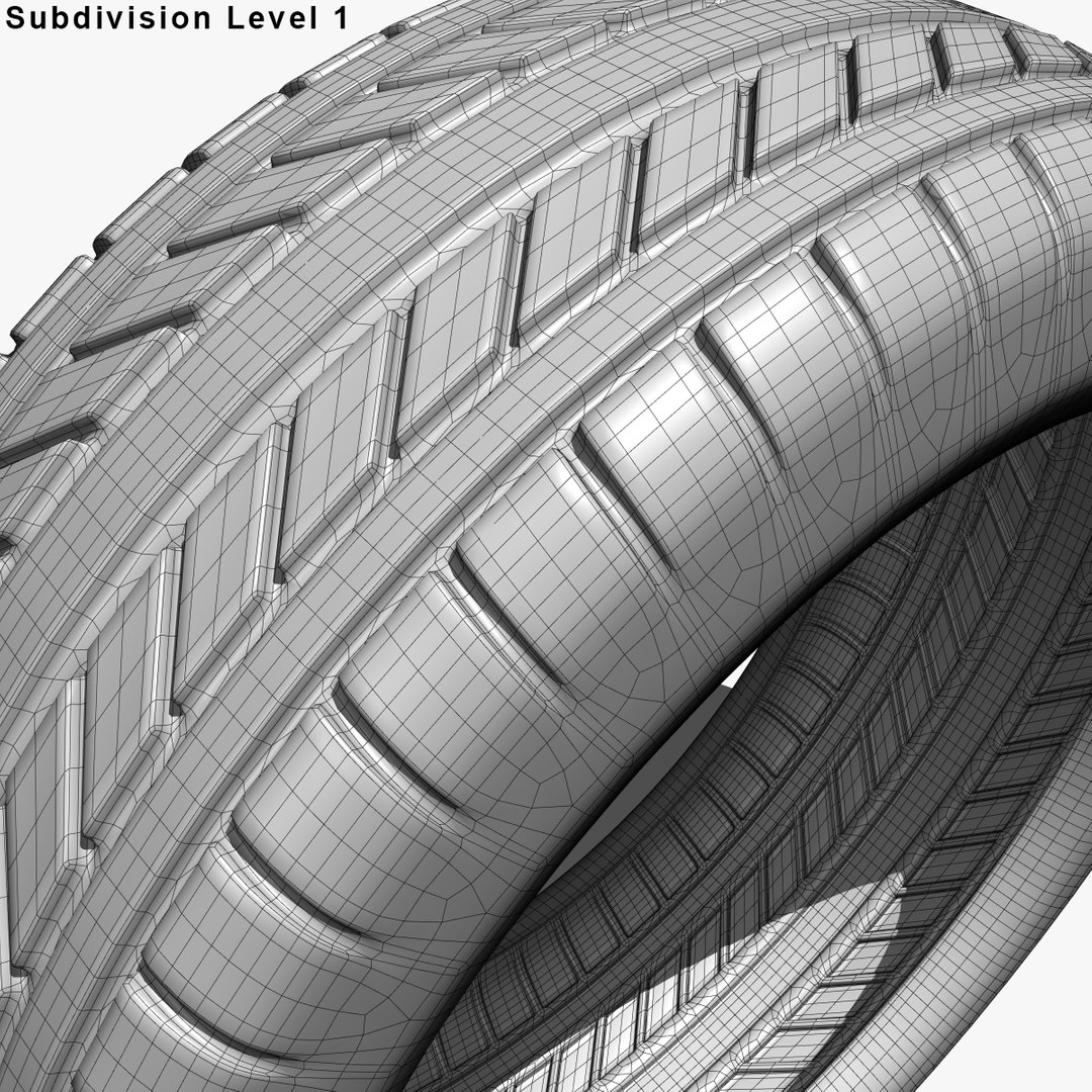 Car Tire 3d Model