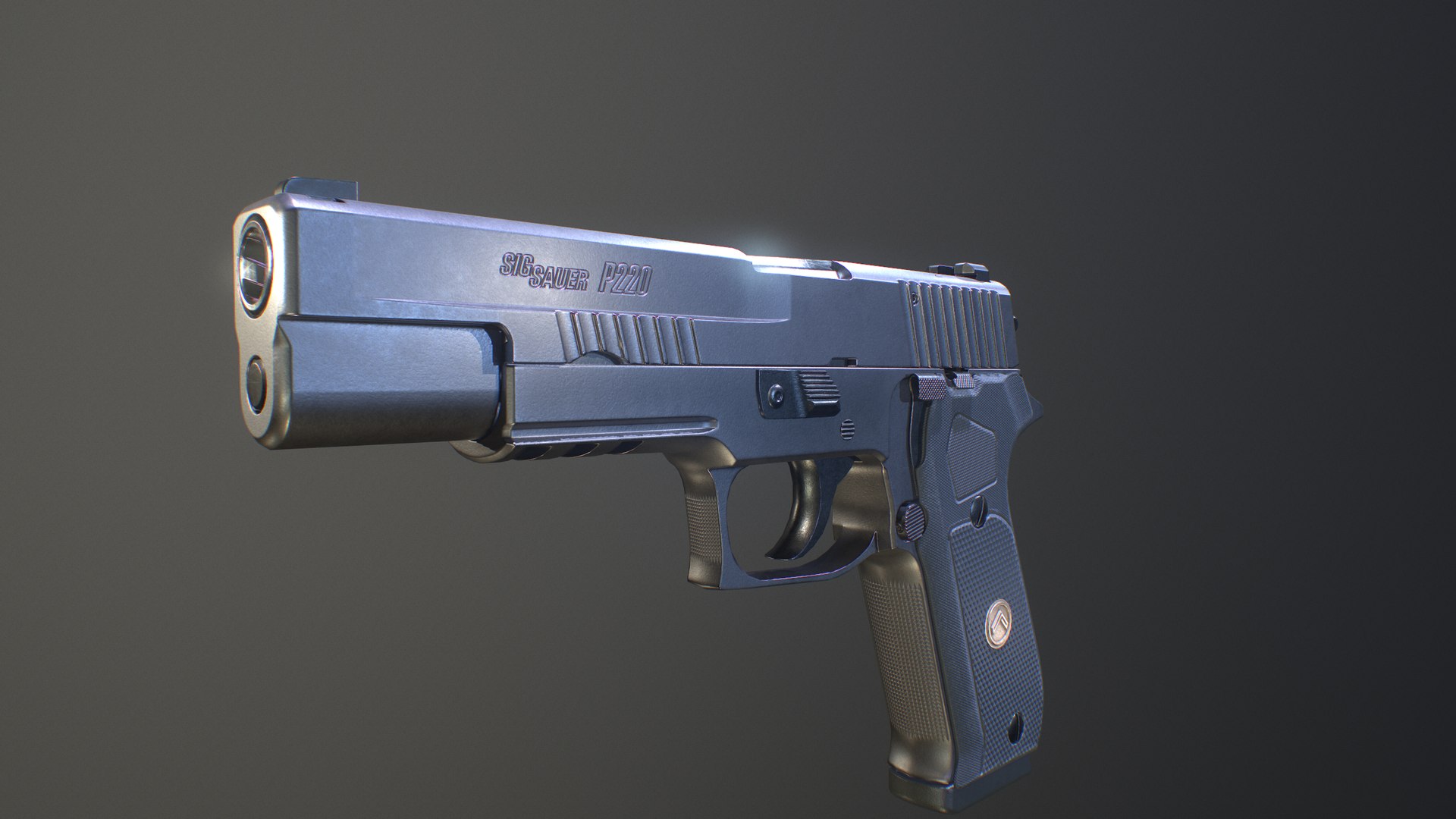 3D P220 Pistol Pbr - TurboSquid 1642595