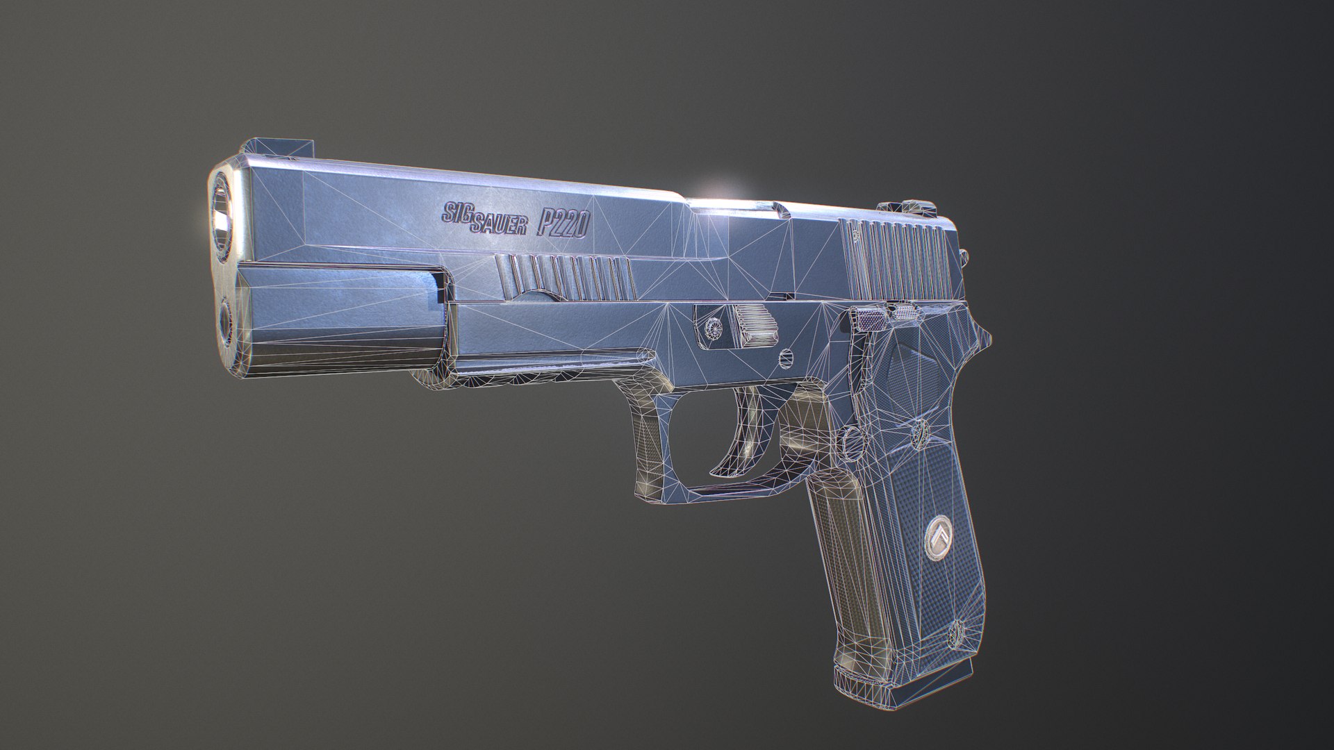 3D P220 Pistol Pbr - TurboSquid 1642595