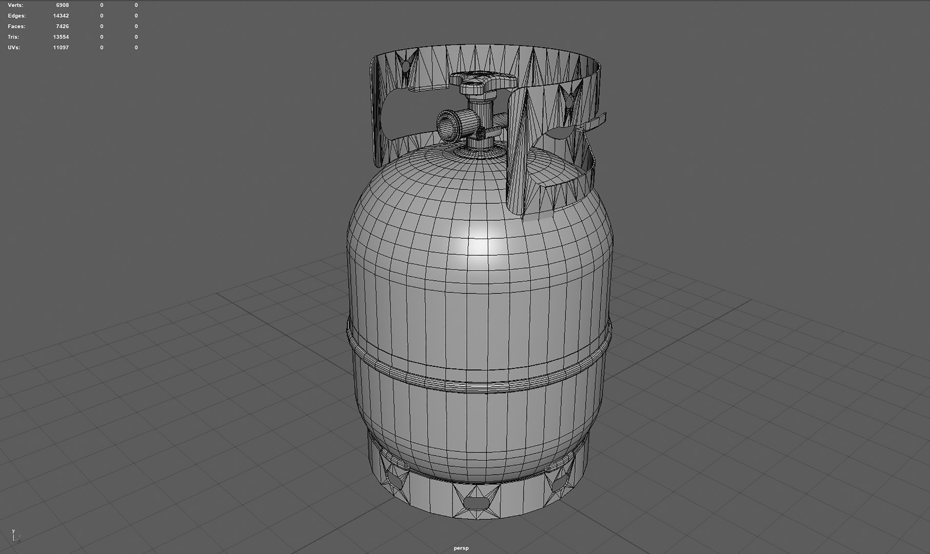 Propane Tank Cylinder 3D Model - TurboSquid 1937641