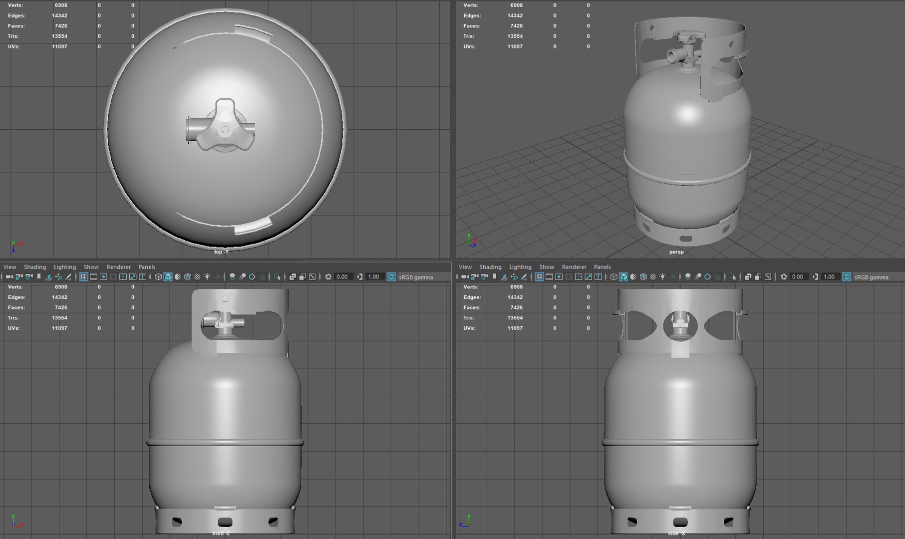 Propane Tank Cylinder 3D Model - TurboSquid 1937641