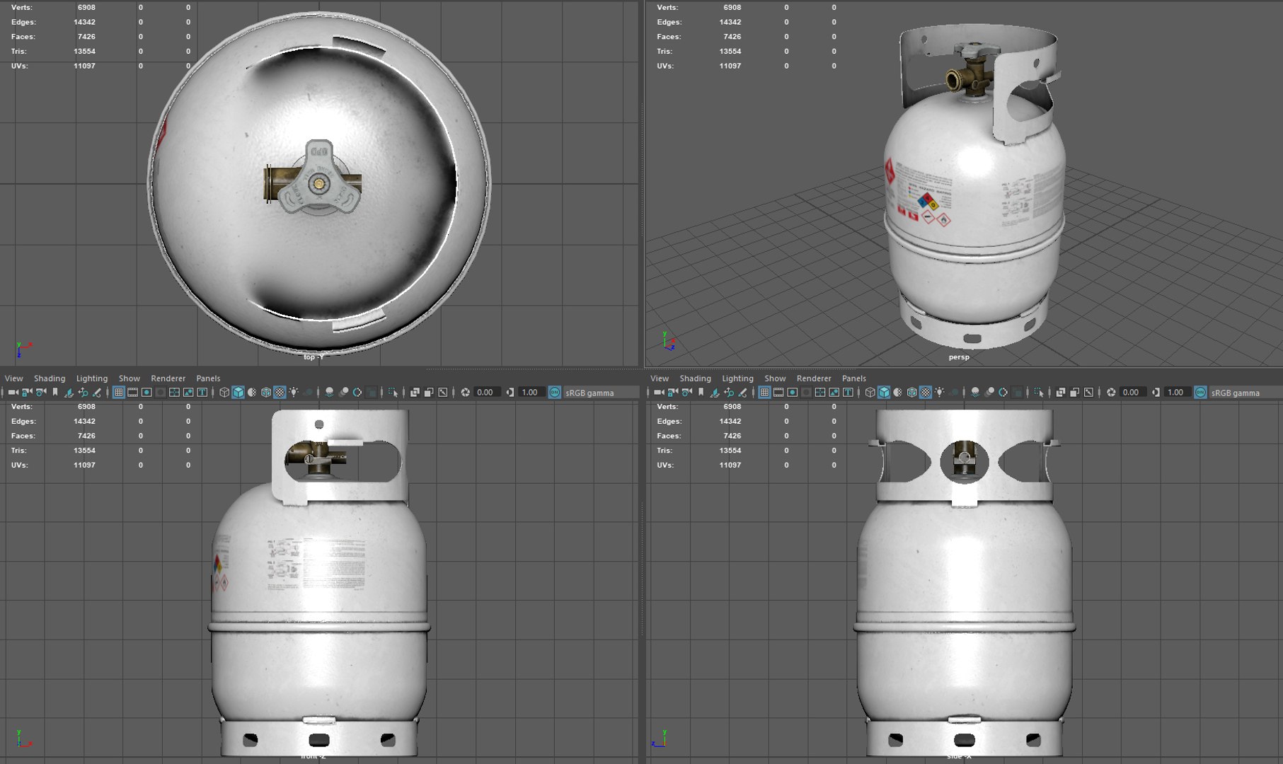 Propane Tank Cylinder 3D Model - TurboSquid 1937641