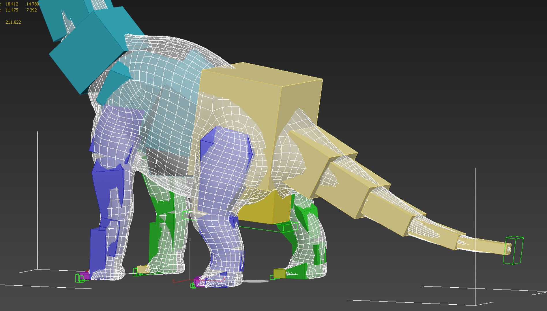 3D Brachiosaurus Animation Blender - TurboSquid 1415122