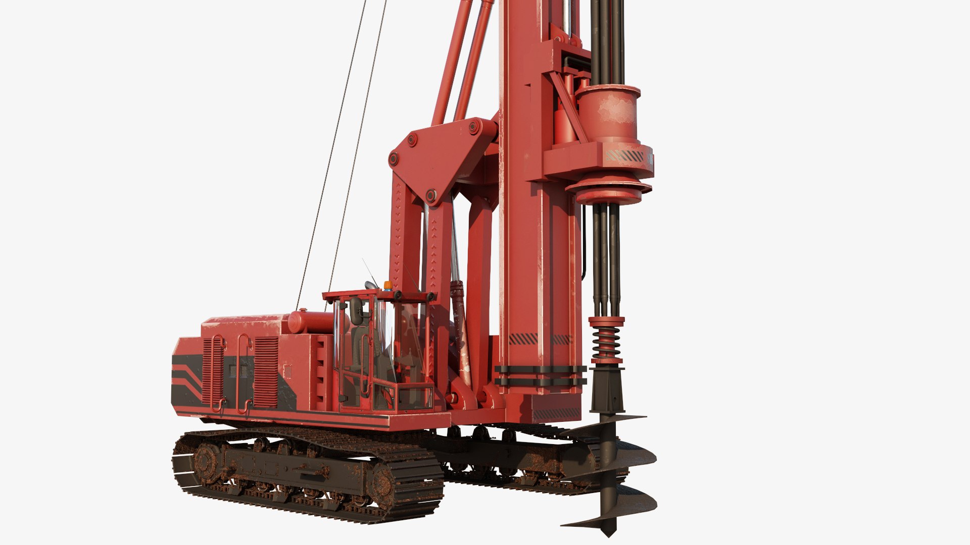 Drilling rig ready 3D model - TurboSquid 1424562
