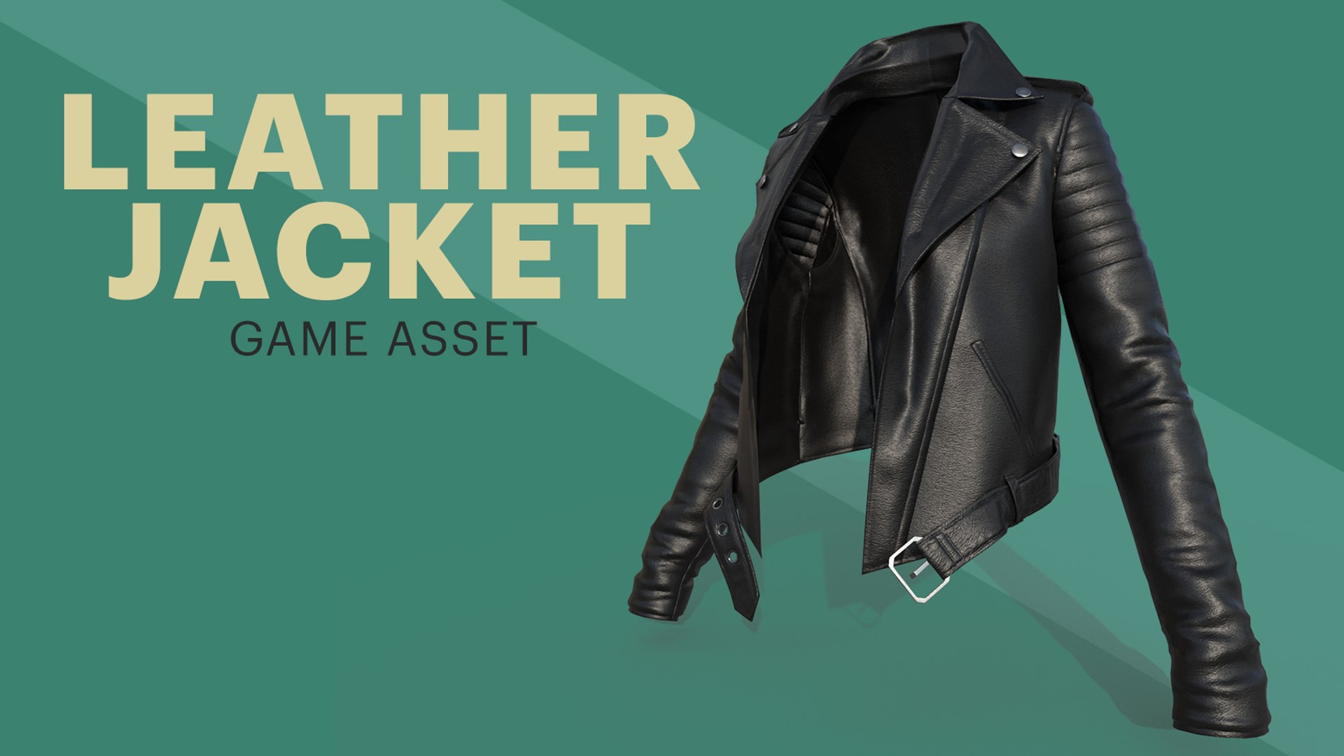 Leather Jacket - Game Asset 3D Model - TurboSquid 1859909