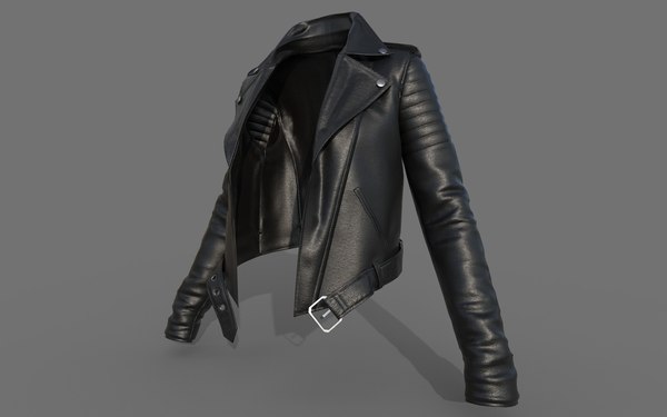 Leather Jacket - Game asset 3D model - TurboSquid 1859909