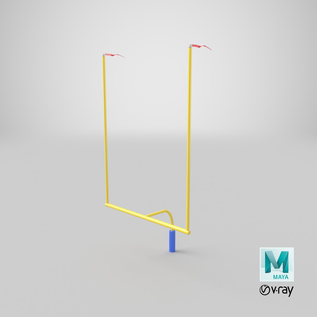 American Football Posts 3D Model - TurboSquid 1346905
