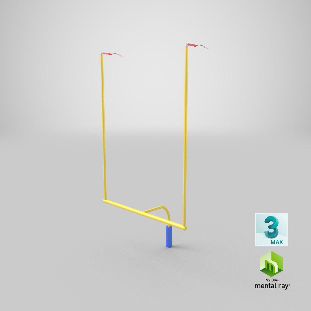 American Football Posts 3D Model - TurboSquid 1346905