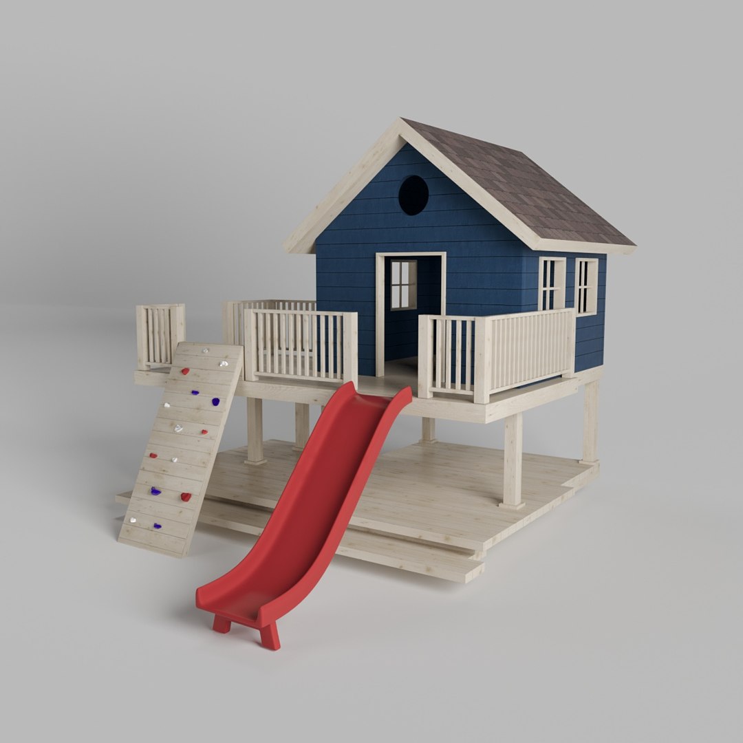3D Wooden Playhouse Model - TurboSquid 2276017
