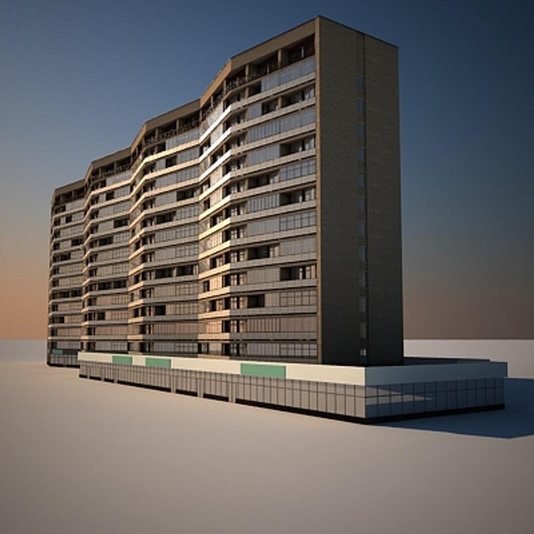 3d model houses building