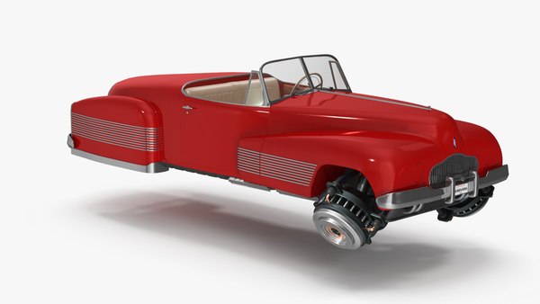 3D модель Hover Retro Car Red New Rigged для Maya - TurboSquid 2105638