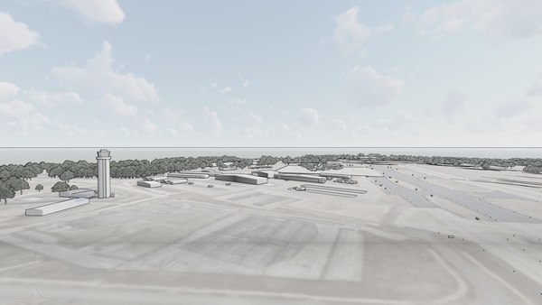 3D roanoke regional woodrum - TurboSquid 1683503