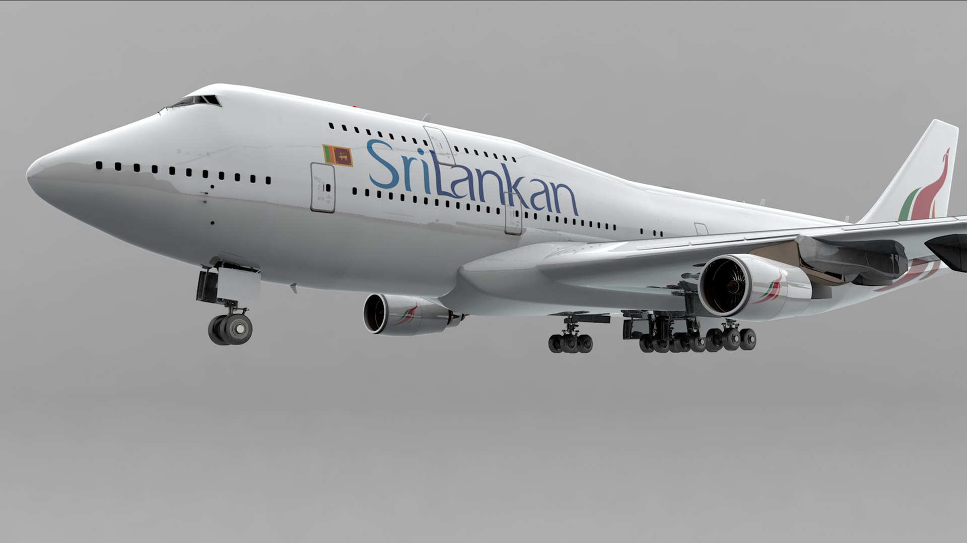 3D Model Boeing 747 Sri Lankan - TurboSquid 1605031