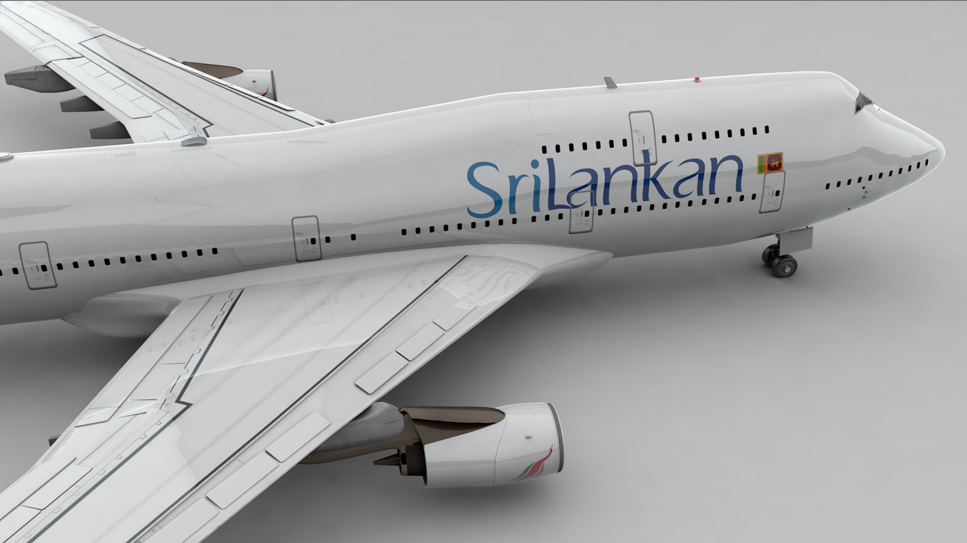 3D Model Boeing 747 Sri Lankan - TurboSquid 1605031