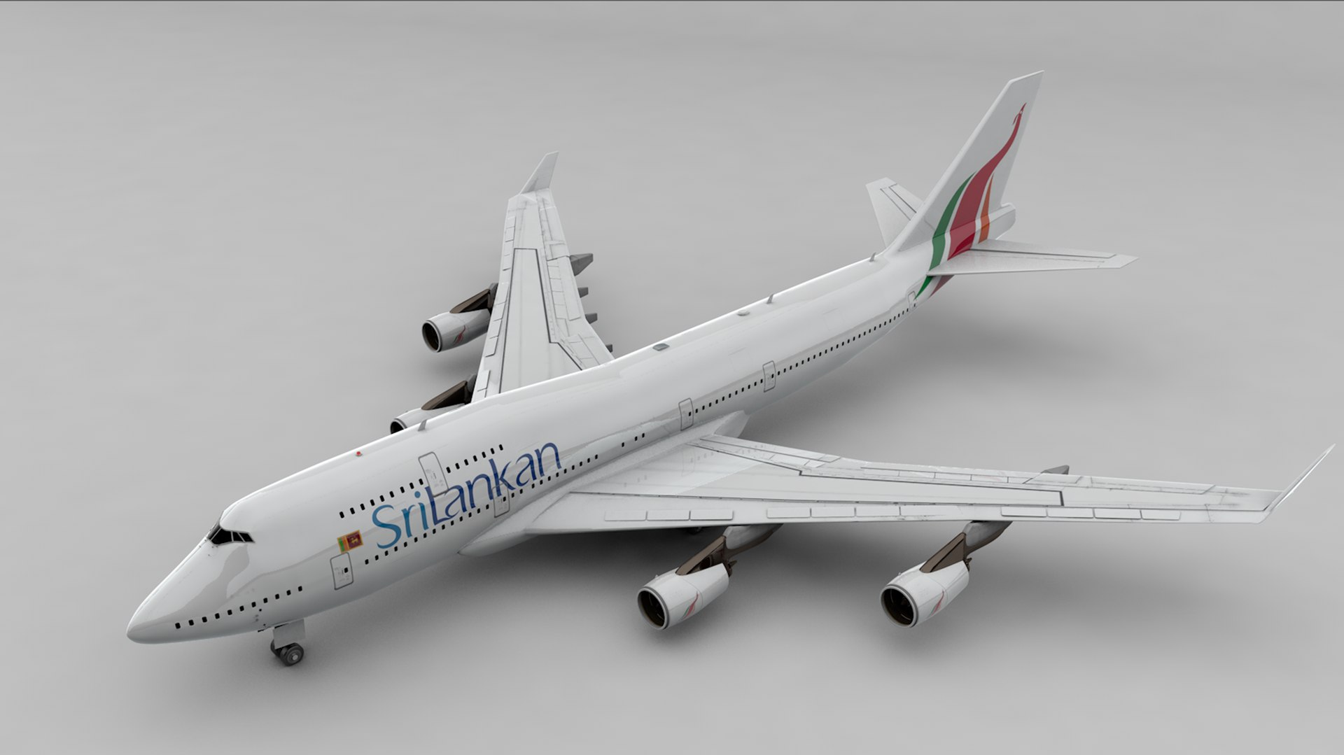 3D Model Boeing 747 Sri Lankan - TurboSquid 1605031