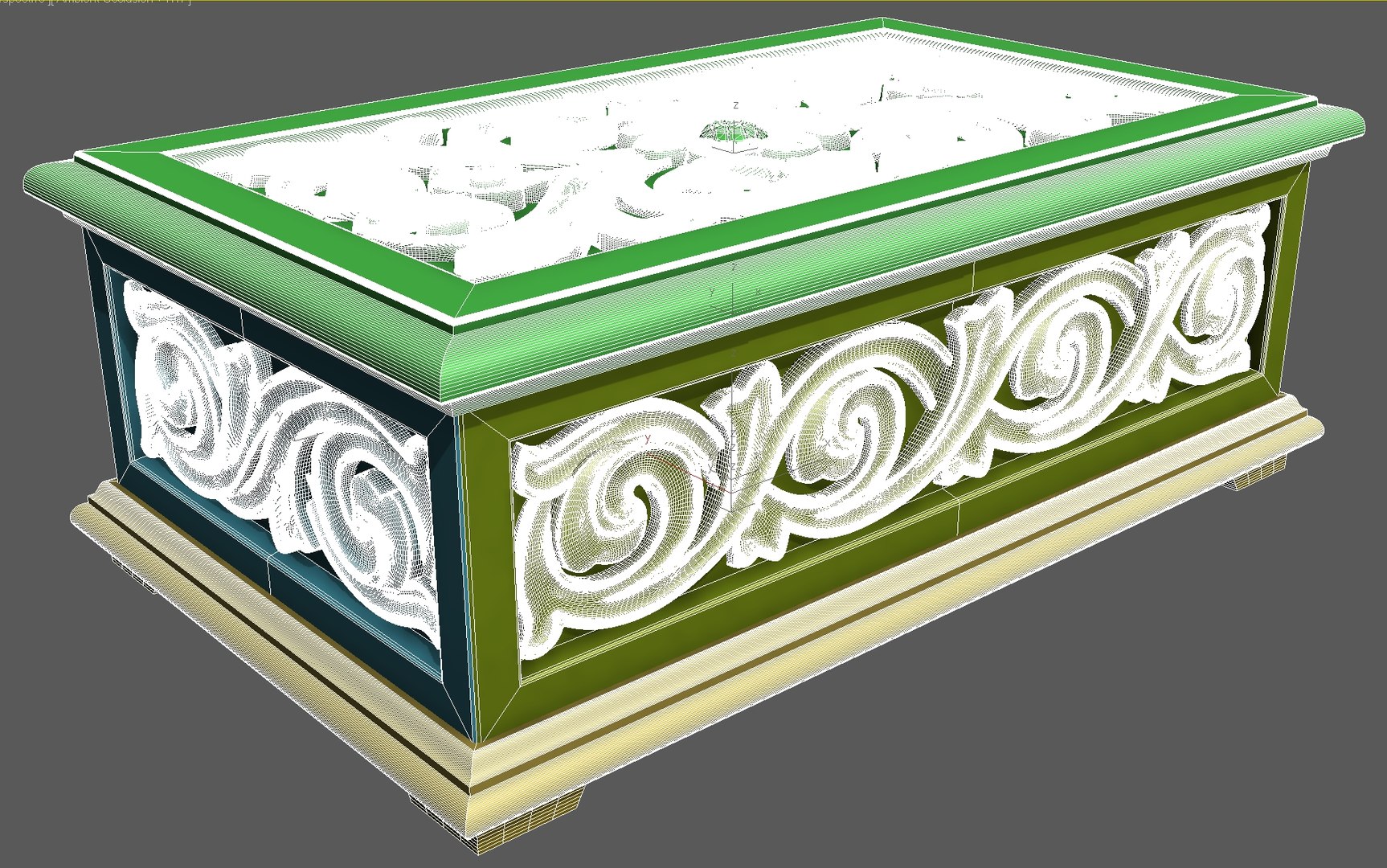 Carved Casket 3D Model - TurboSquid 1562157