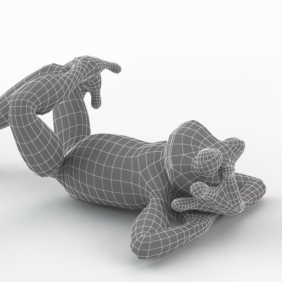 3d Frog 3 Statuette Model