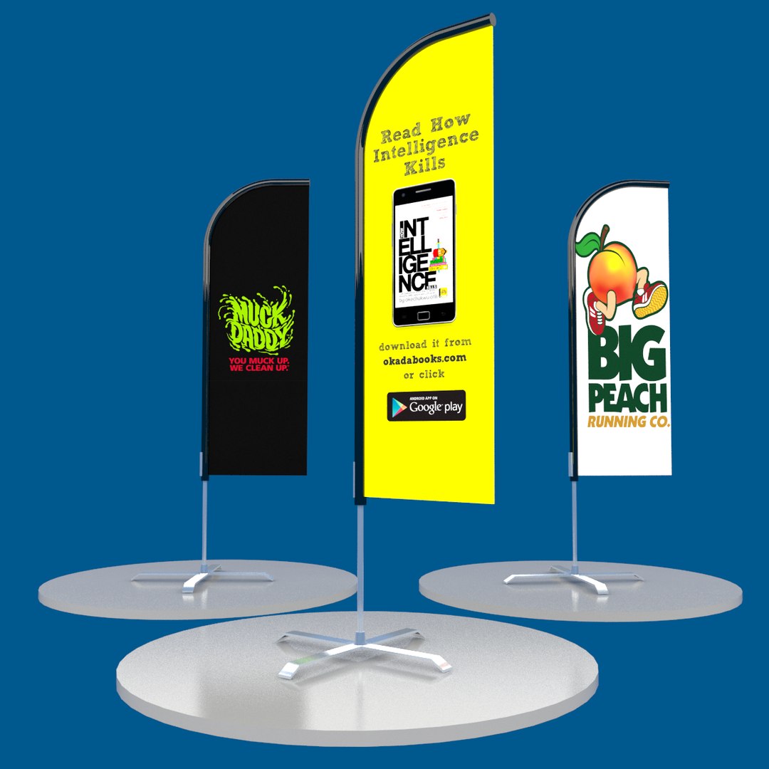 3d Outdoor Banner Model