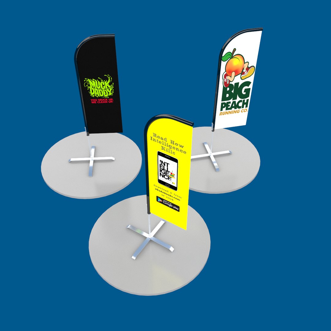 3d Outdoor Banner Model