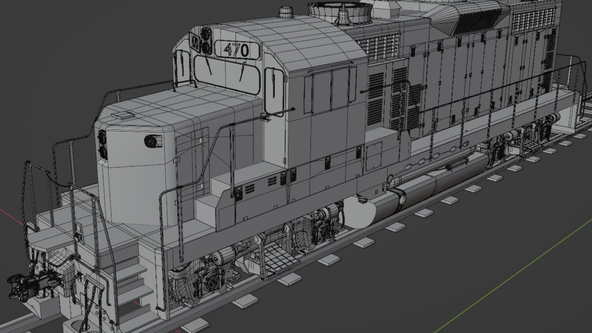 3D EMD GP20 Diesel Train Locomotive - TurboSquid 2304769