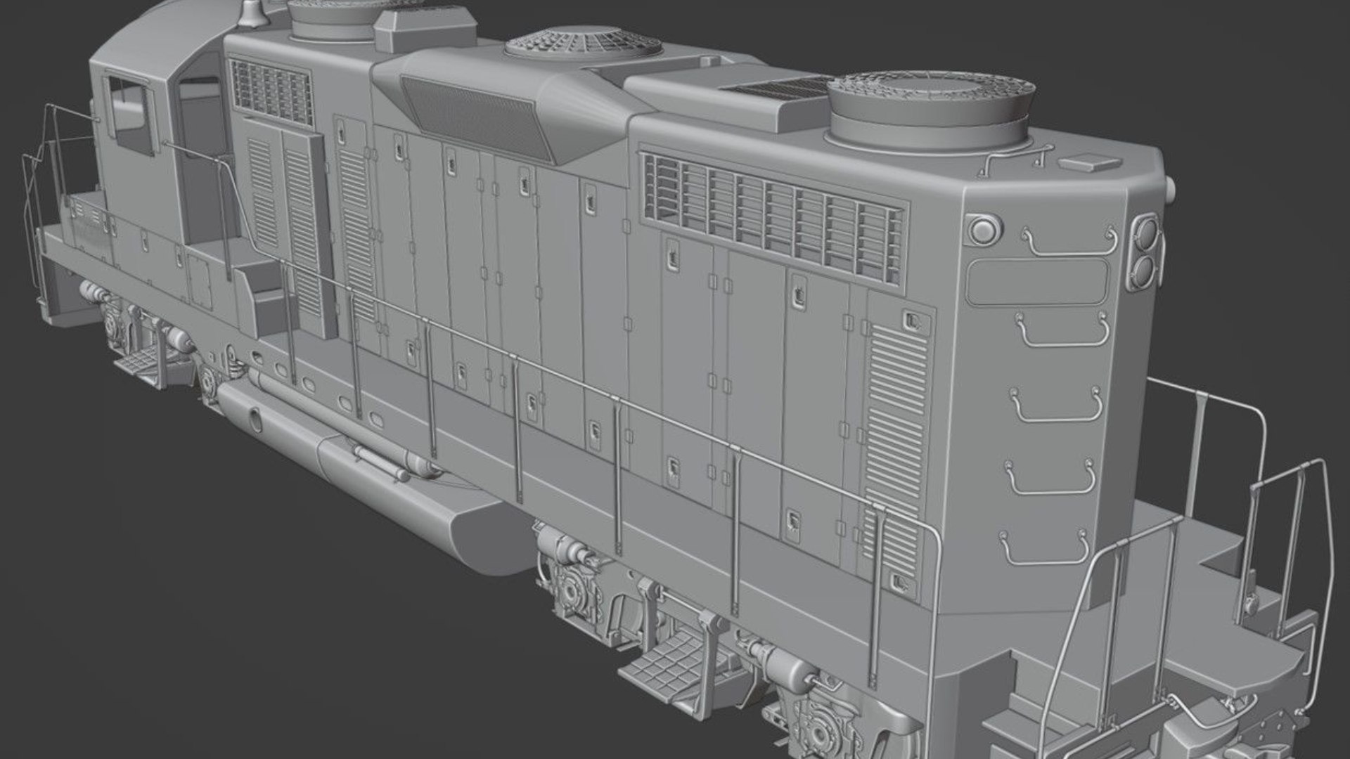 3D EMD GP20 Diesel Train Locomotive - TurboSquid 2304769