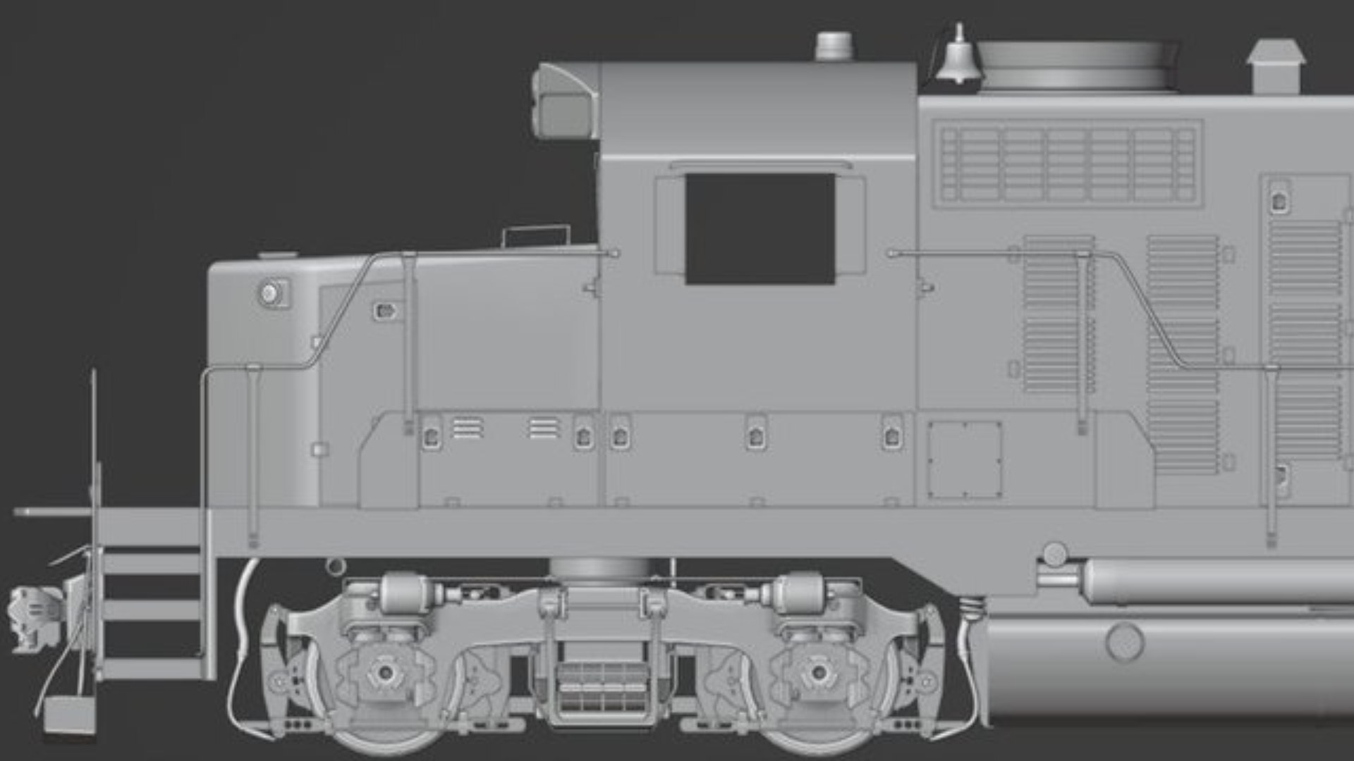 3D EMD GP20 Diesel Train Locomotive - TurboSquid 2304769