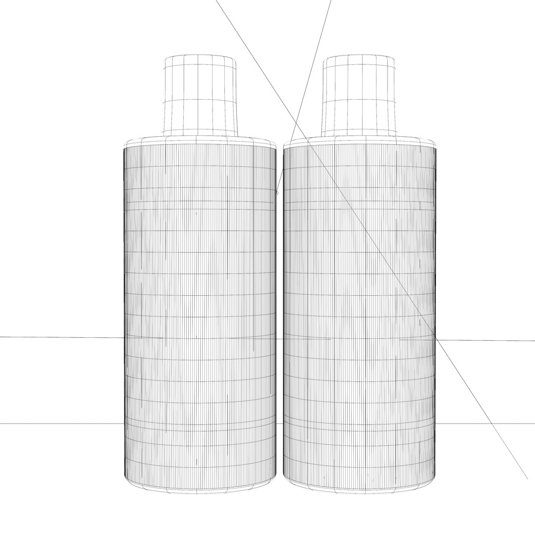 Plastic Cylinder Cosmetic Bottle - 3D Model Ready To Render Inside ...