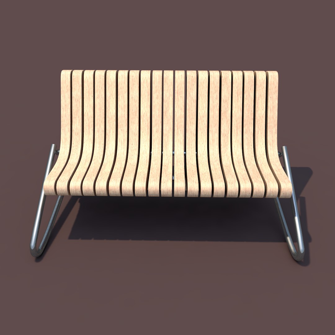 3d Model Bench Style Hi-tech