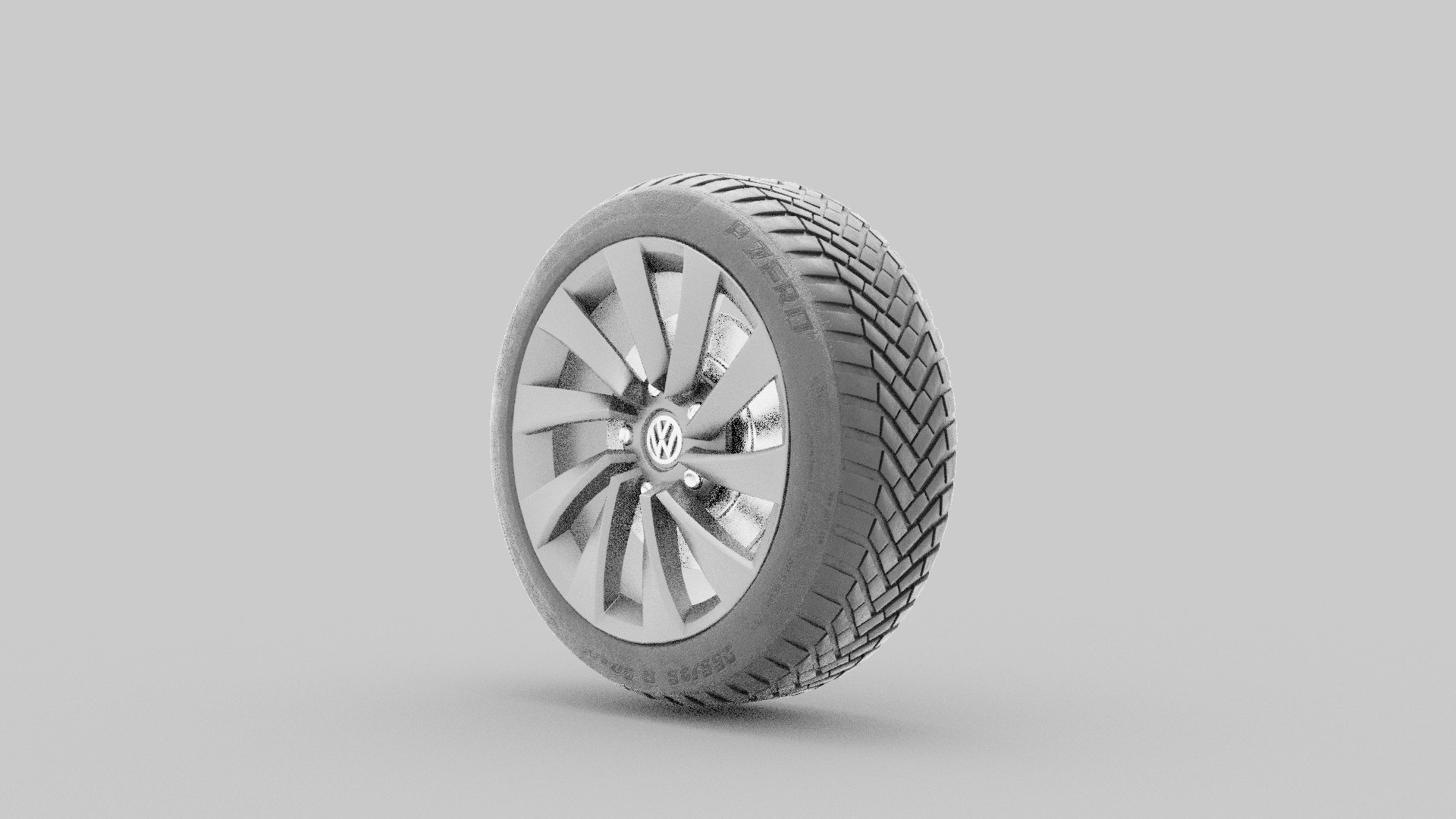 CarVolkswagen Wheel With Rim 3D model - TurboSquid 2146065