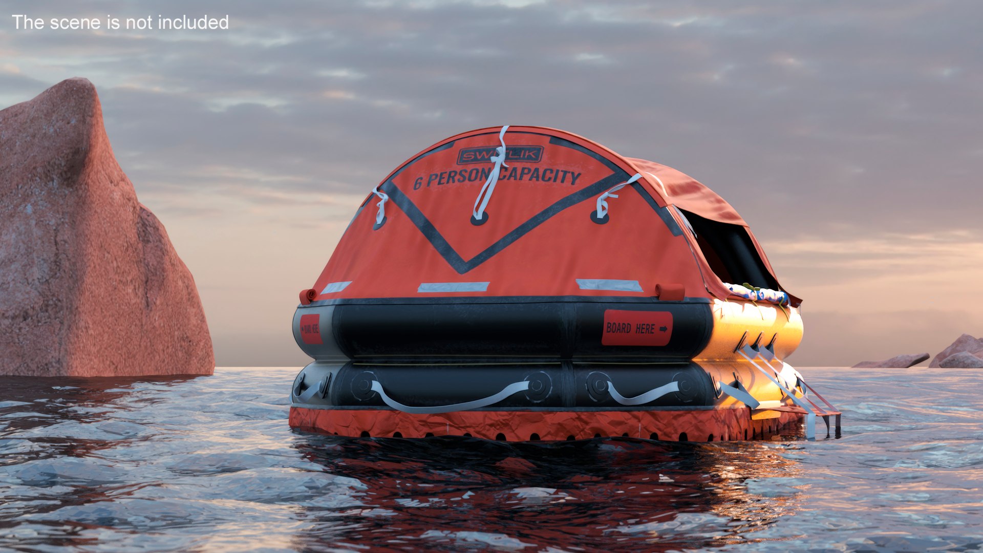 3D Inflatable Life Raft Open - TurboSquid 2318248