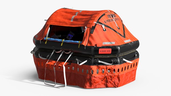 modelo 3d Balsa salvavidas inflable abierta - TurboSquid 2318248