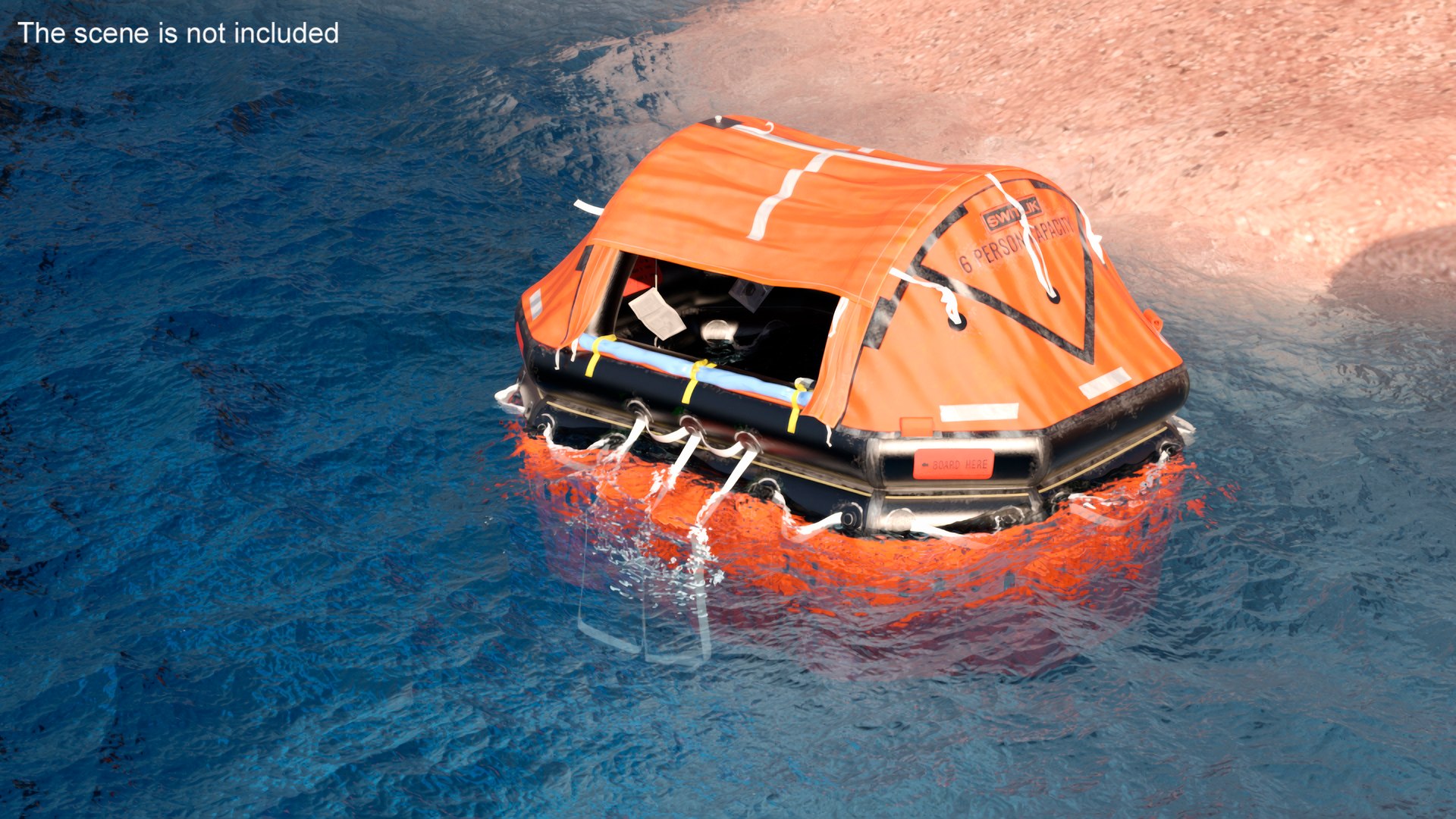 3D Inflatable Life Raft Open - TurboSquid 2318248