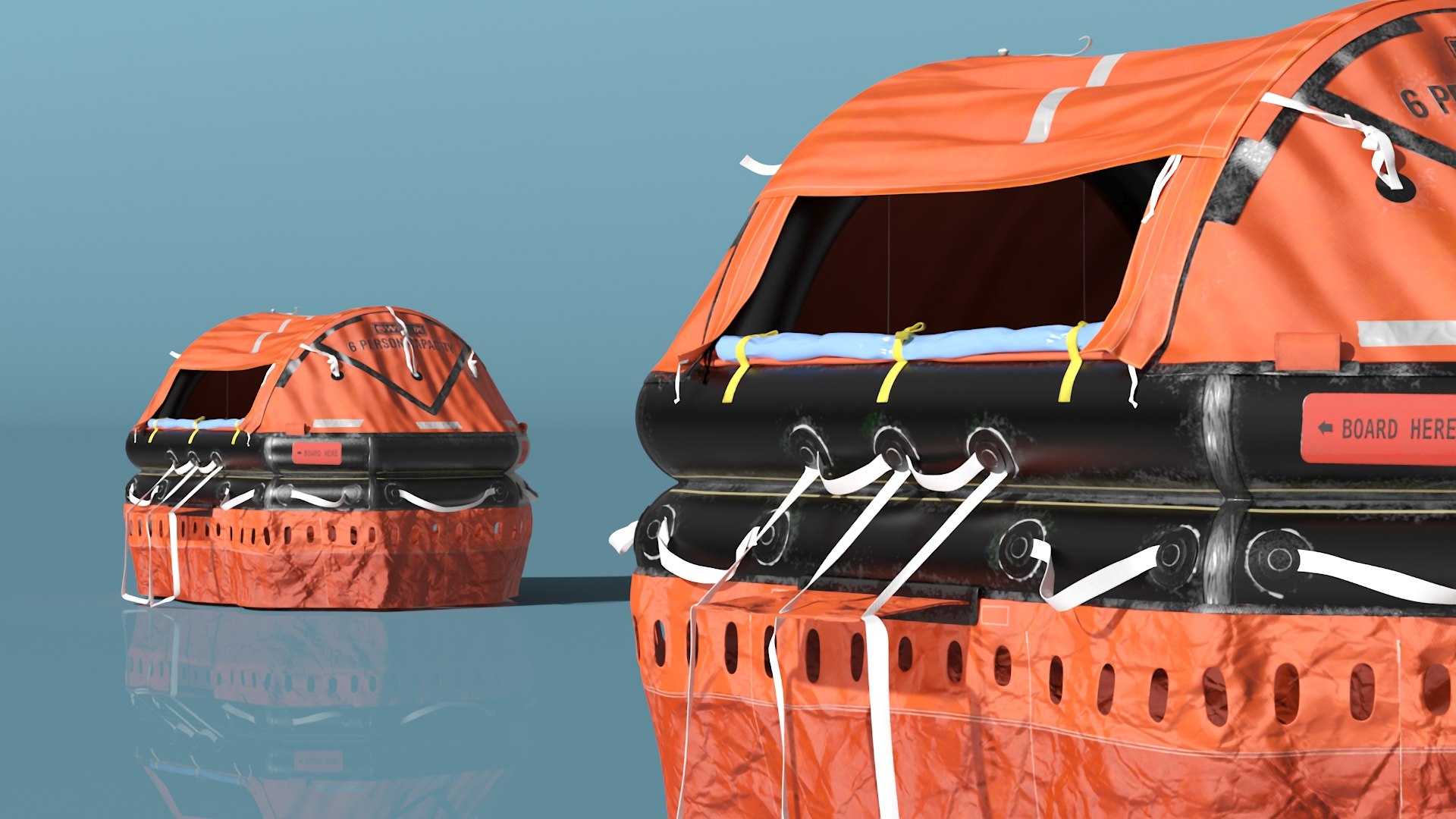3D Inflatable Life Raft Open - TurboSquid 2318248