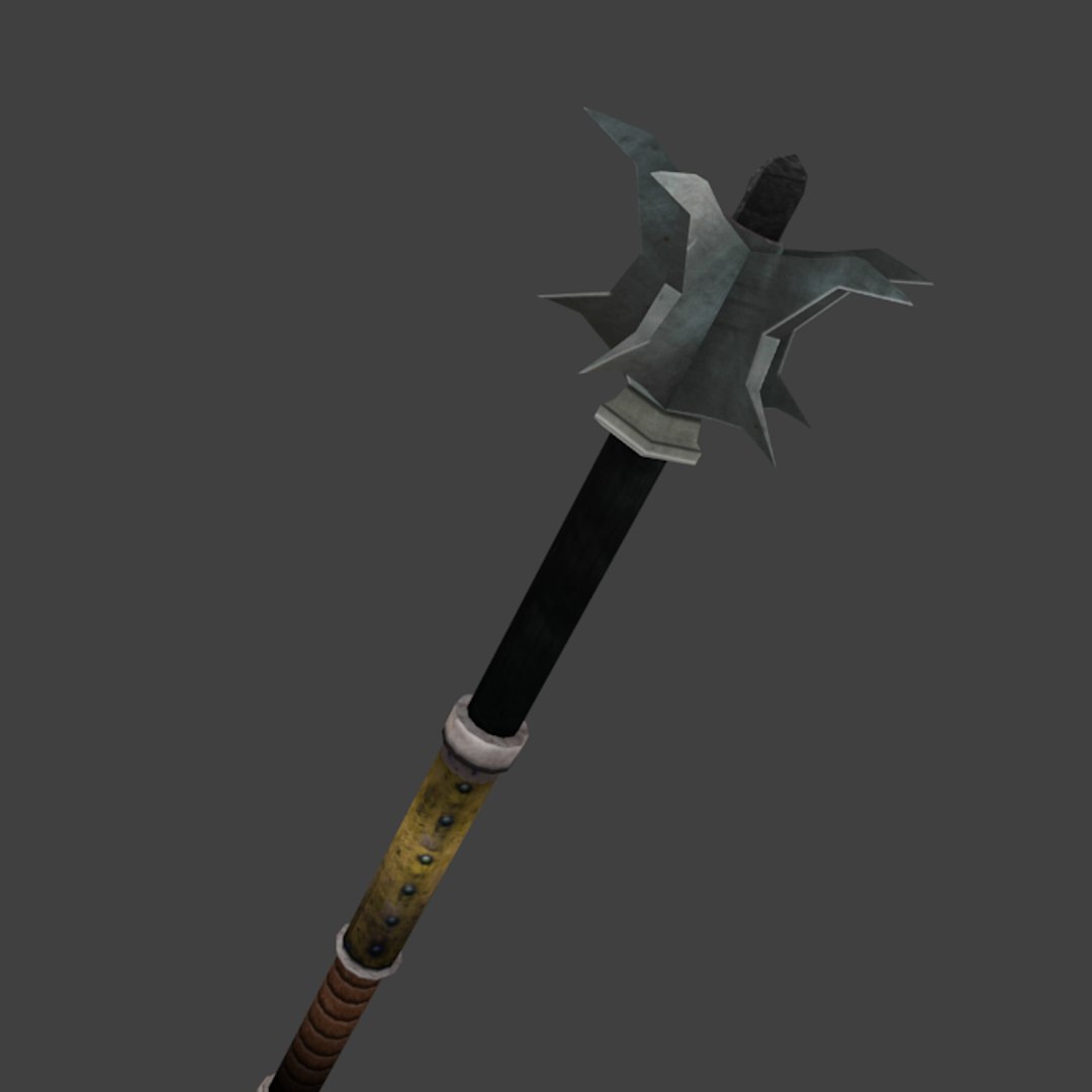 3d Mace Weapon