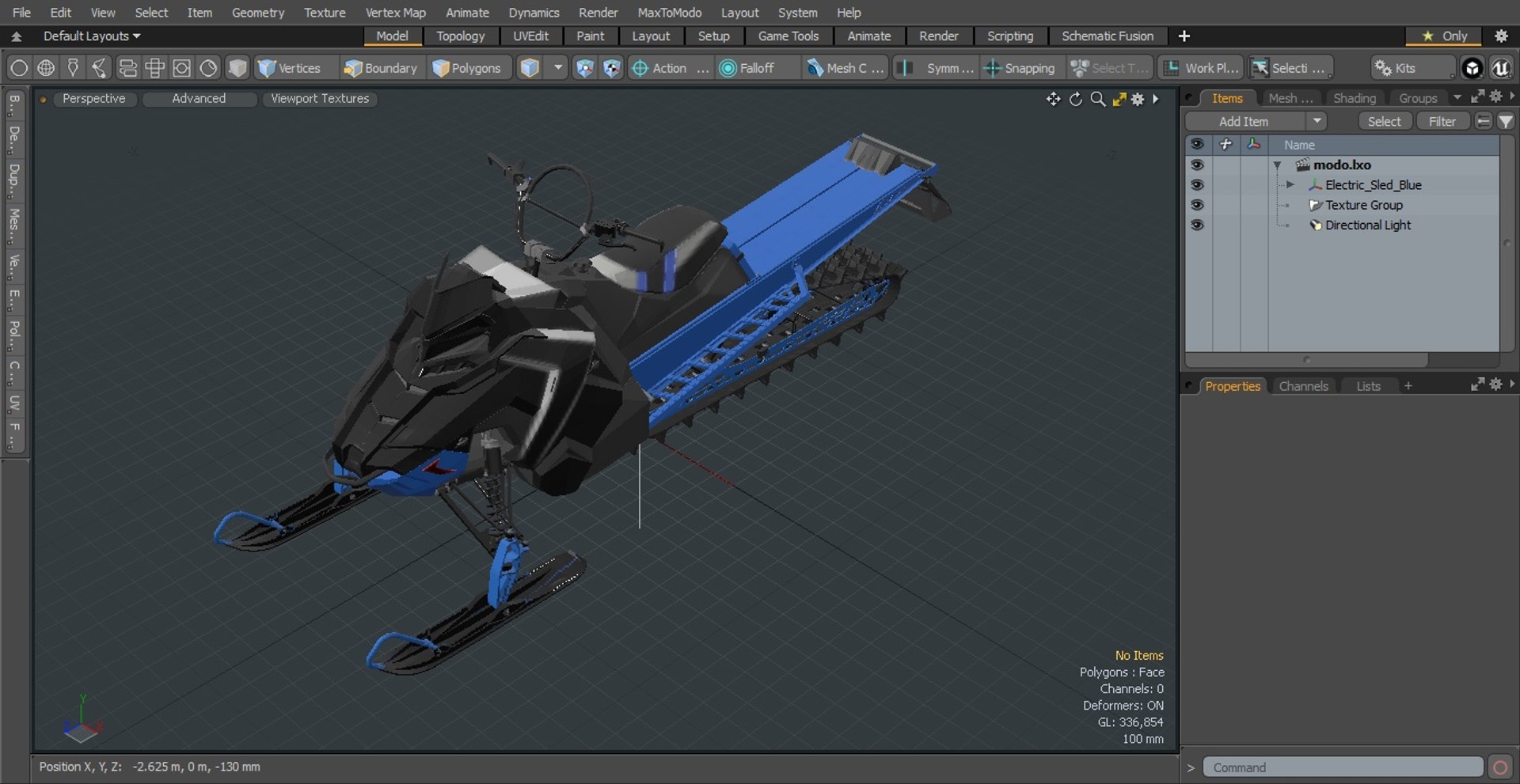 3D Electric Sled Blue - TurboSquid 2054531