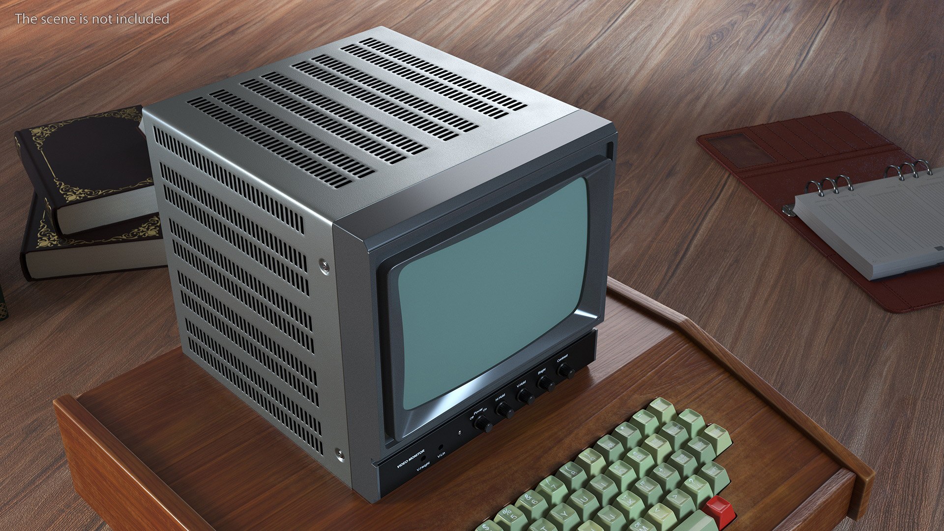 3D Vintage Black And White Video Monitor Model - TurboSquid 2065637