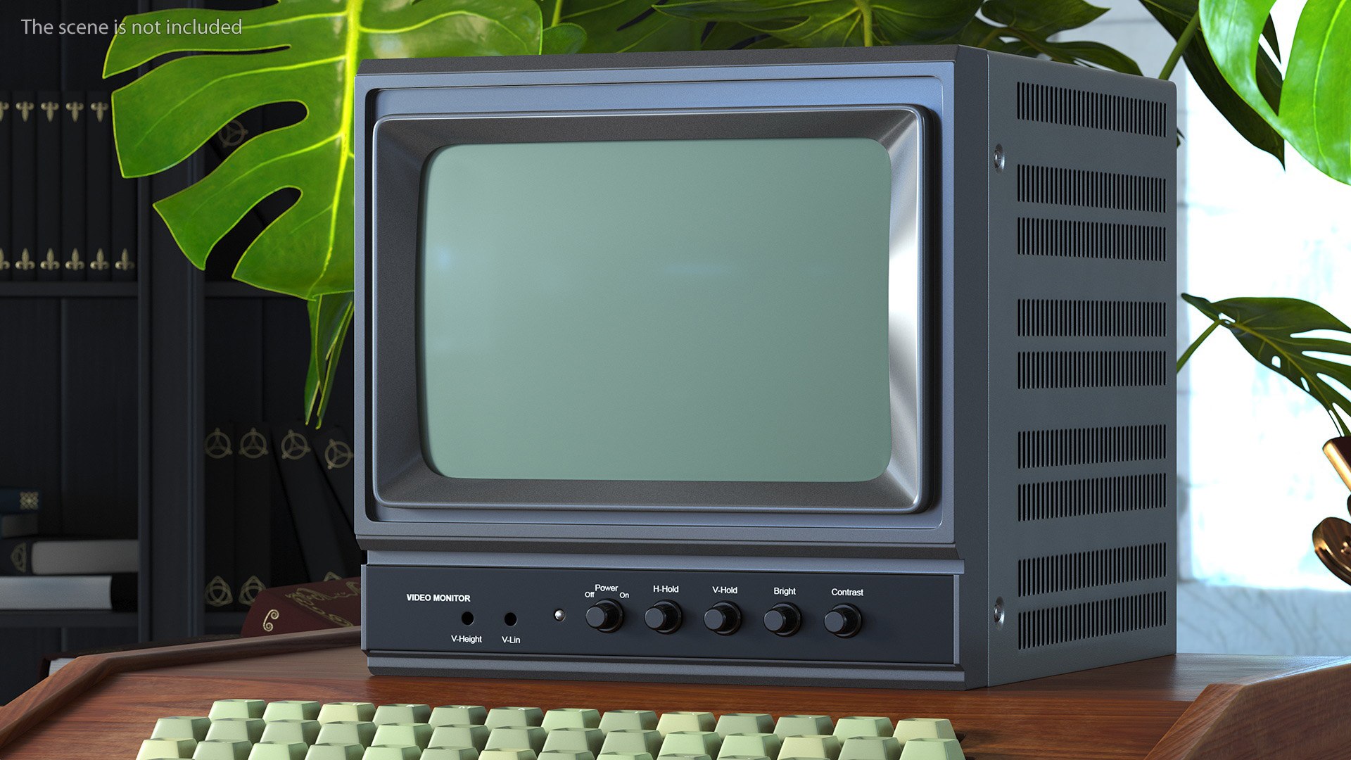 3D Vintage Black And White Video Monitor Model - TurboSquid 2065637