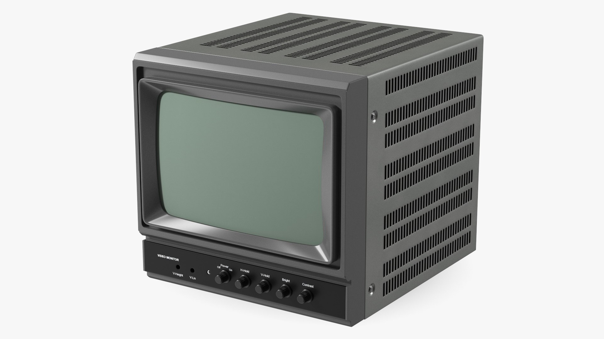 modelo 3d Vintage Black And White Video Monitor - TurboSquid 2065637