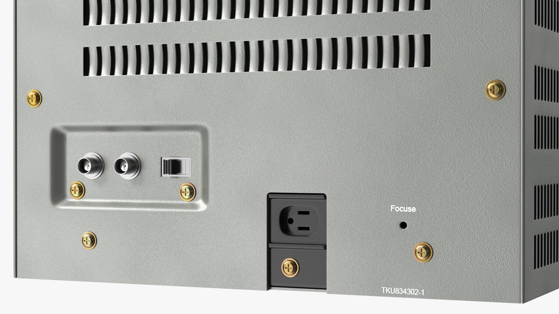 3D Vintage Black And White Video Monitor model - TurboSquid 2065637